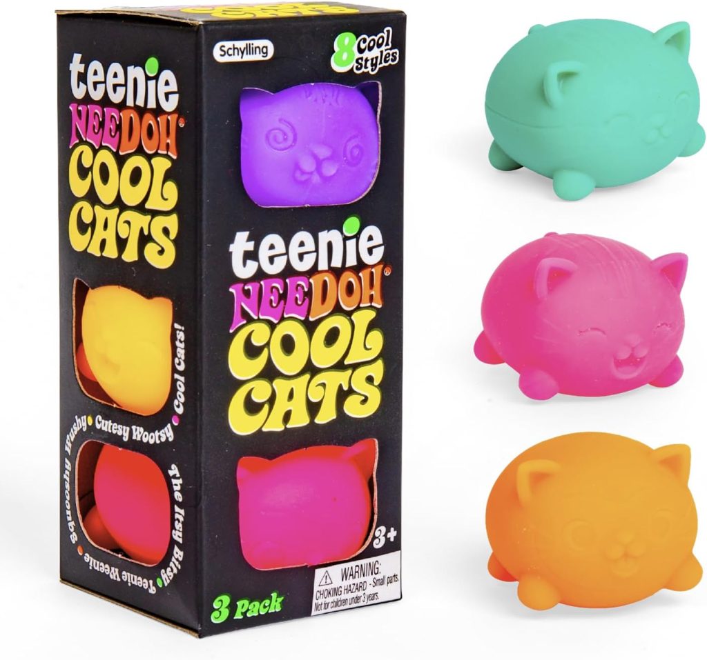 NeeDoh Teenie Cool Cat: Pocket-Sized Sensory Fun